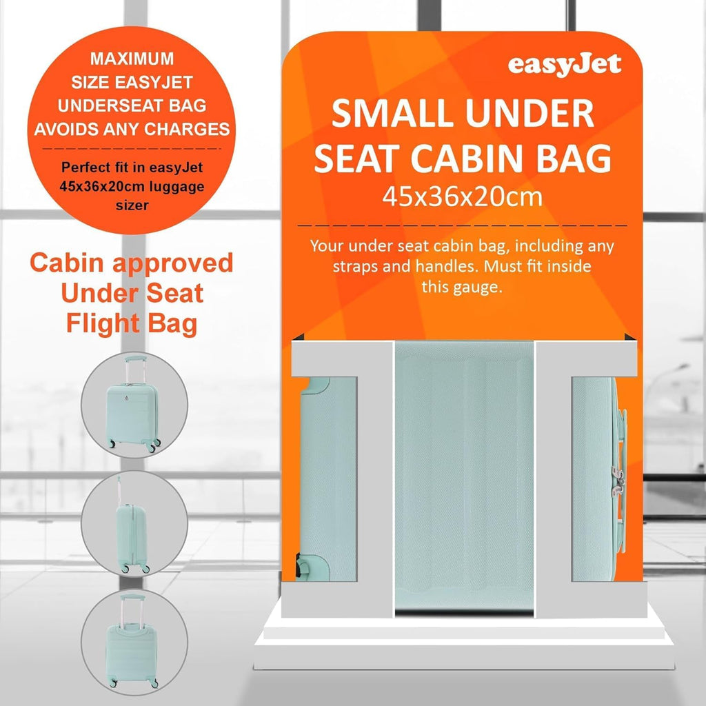 Aerolite 45x36x20cm easyJet Maximum Size Hard Shell Carry On Hand Cabi ...