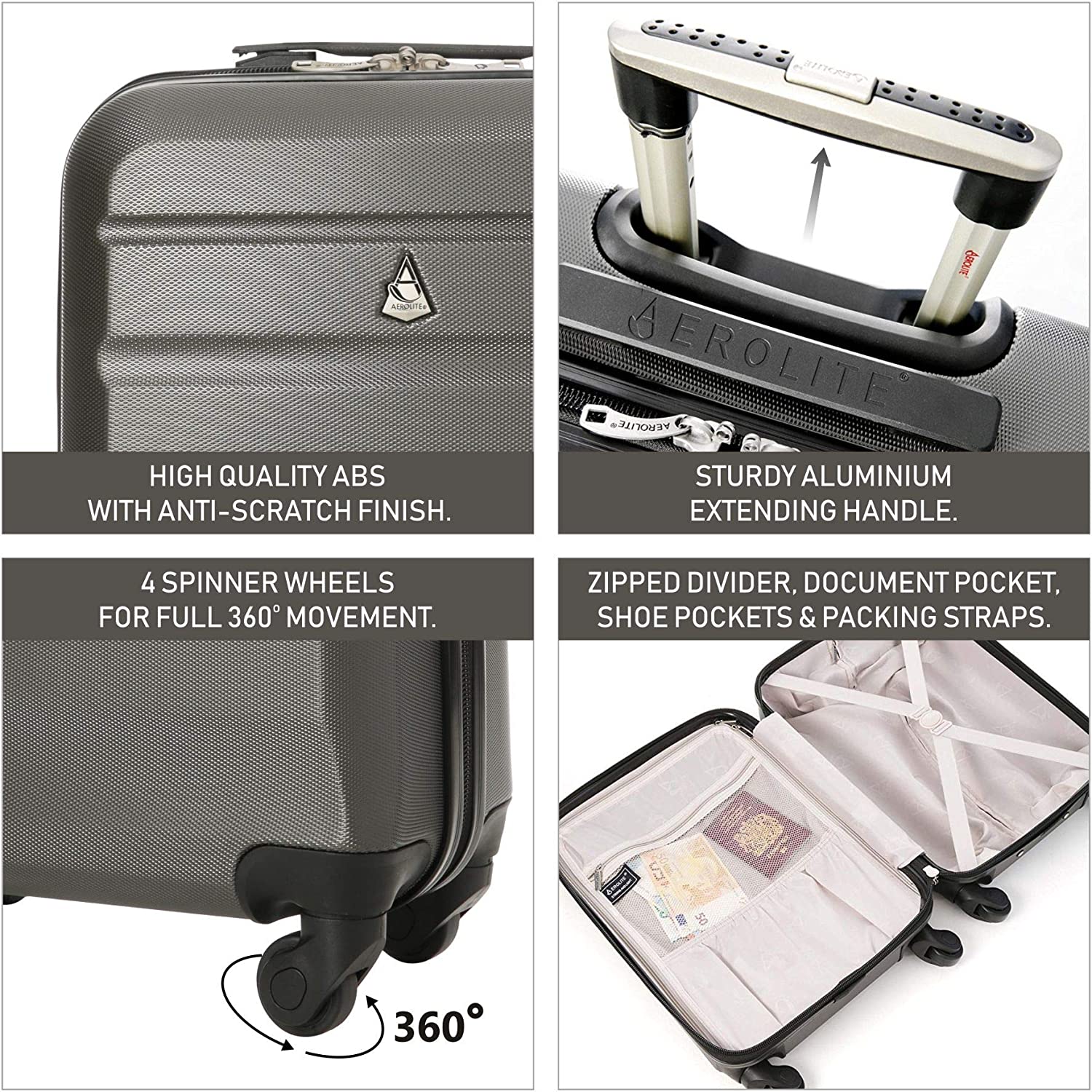 Aerolite Hard Shell Luggage Set | Cabin & Medium – Aerolite UK