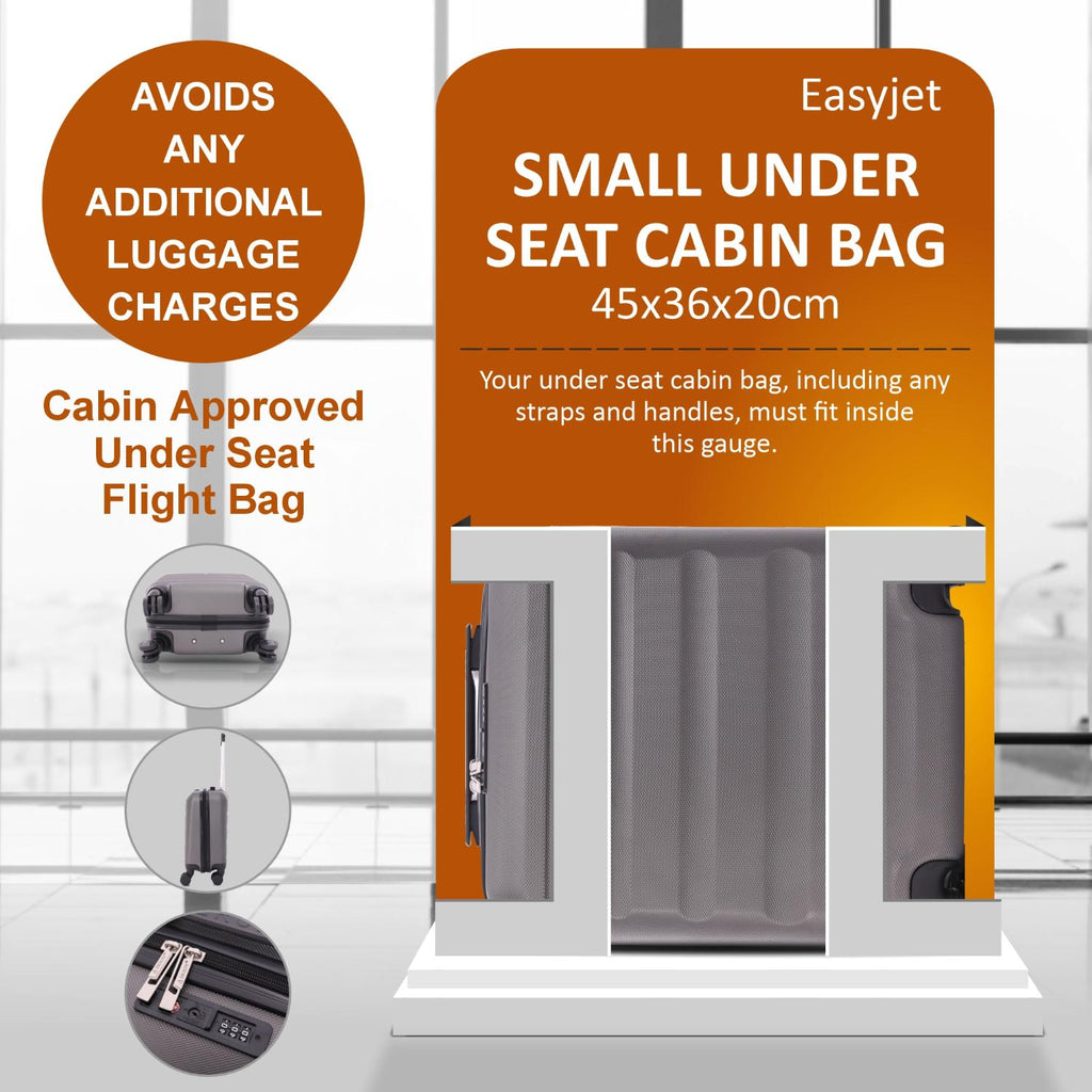 Aerolite 45x36x20cm Easyjet Maximum Cabin Size Carry On Suitcase With ...