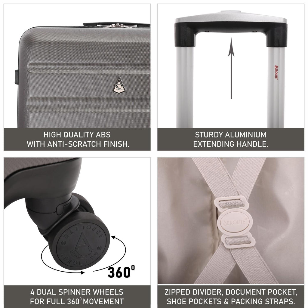 Medium Suitcase - Lightweight and Spacious – Aerolite UK