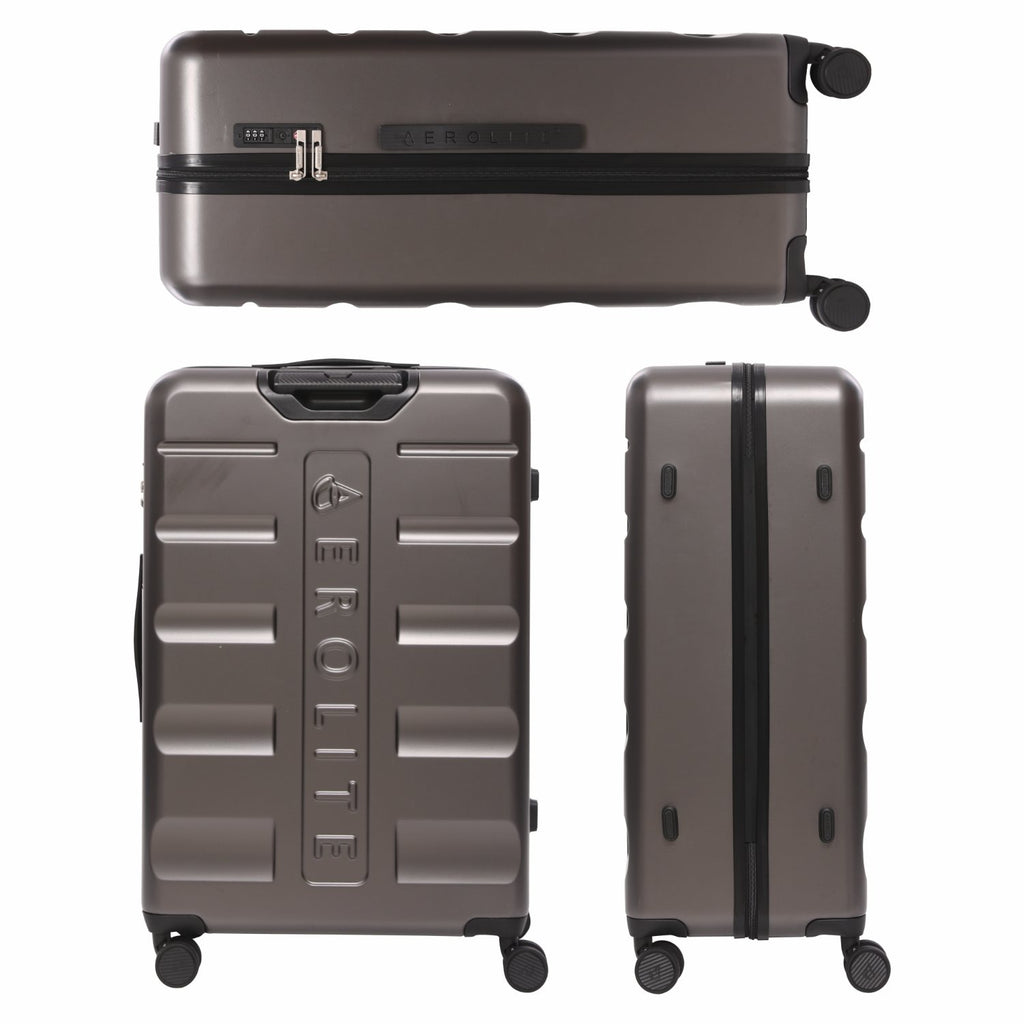 Aerolite Large 28" 100L Lightweight ABS Hard Shell Suitcase, 4 Dual Wh ...