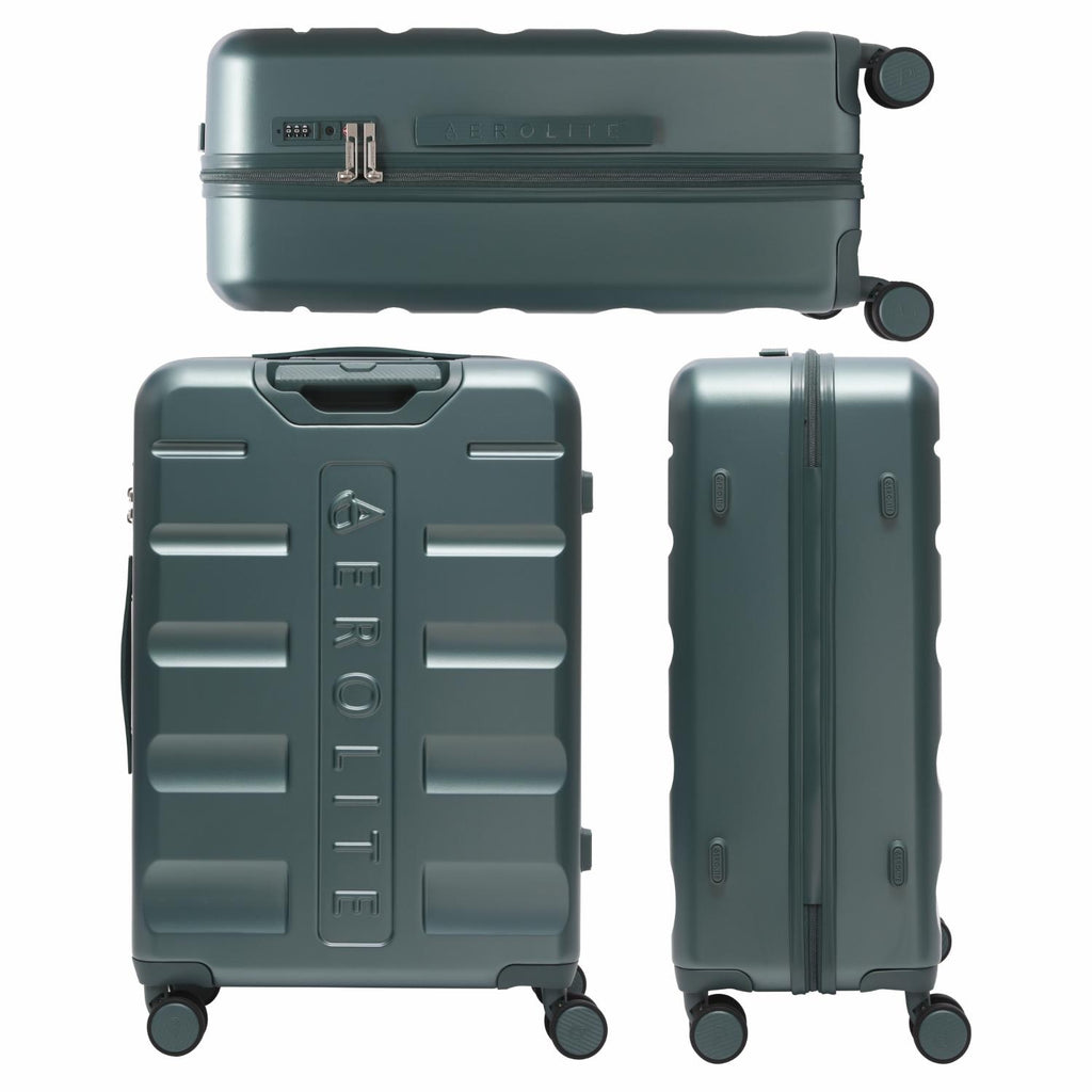 Aerolite 3-Piece Luggage Set – Lightweight Hard Shell Suitcases with 4 ...