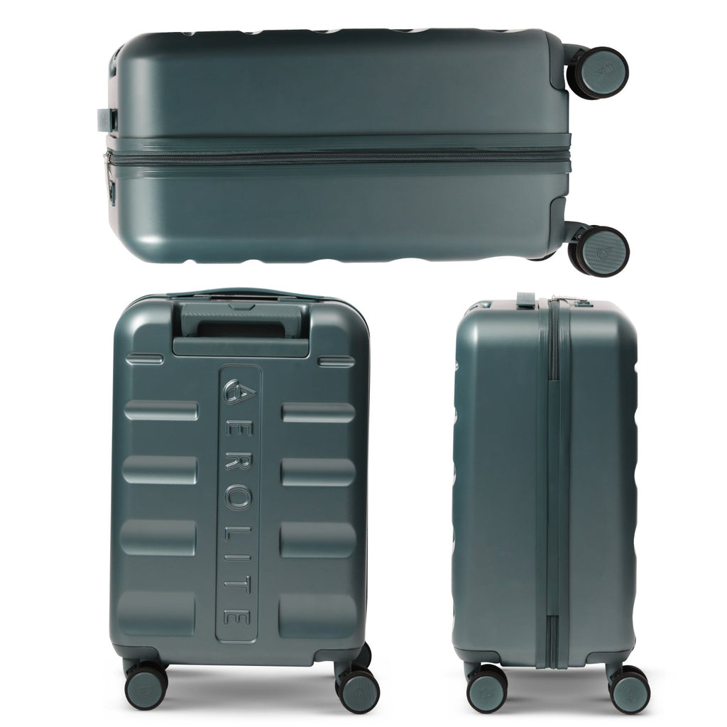 Aerolite 55x35x25cm Cabin Luggage with Spinner Wheels & TSA – Aerolite UK