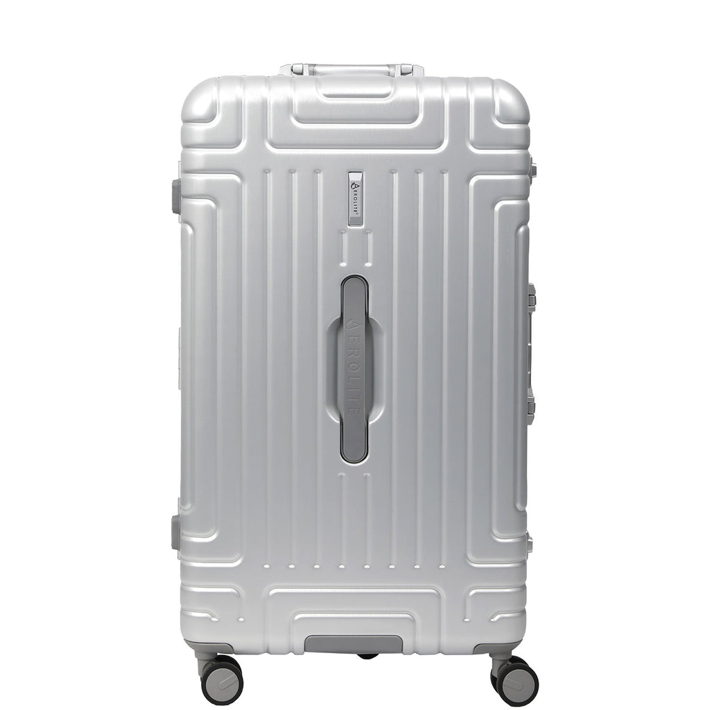 Aerolite Aluminium Frame Zipperless Trunk Suitcase | TSA Lock | Silent ...