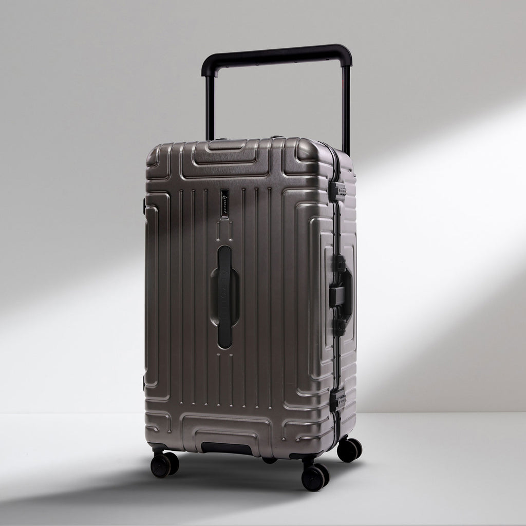 Aerolite Aluminium Frame Zipperless Trunk Suitcase | TSA Lock | Silent ...