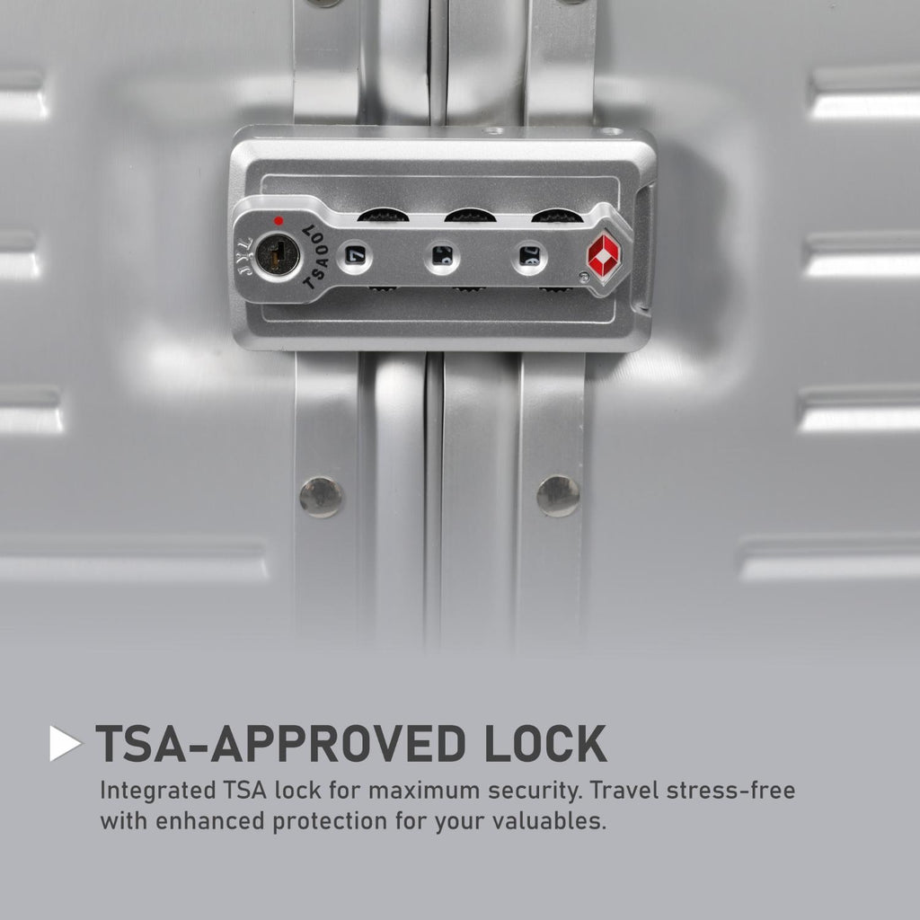 Aerolite Aluminium Frame Zipperless Trunk Suitcase | TSA Lock | Silent ...