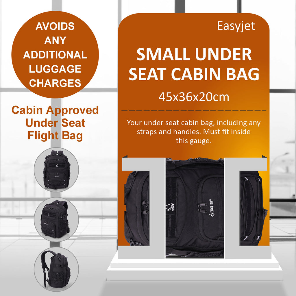 Aerolite 45x36x20cm Easyjet Maximum Premium Quality Tactical Backpack ...