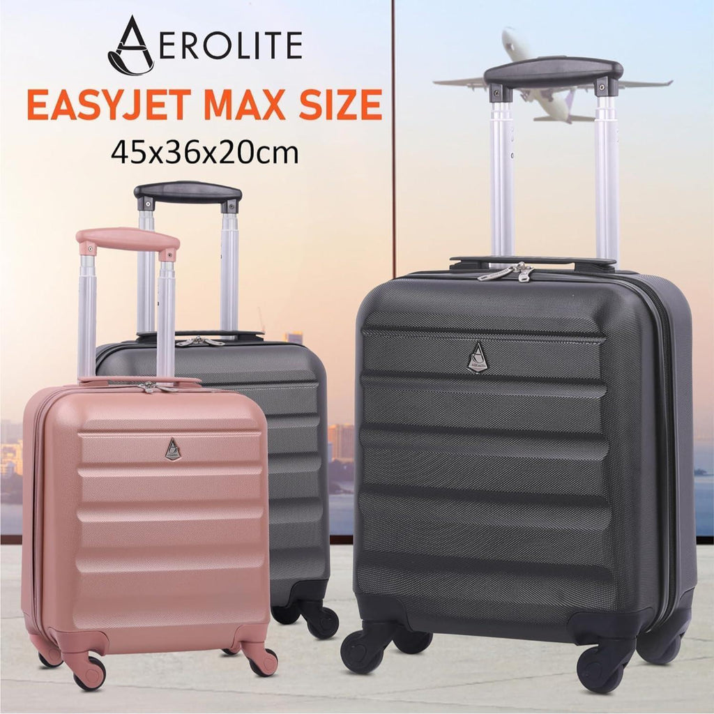 Aerolite 45x36x20cm Easyjet Maximum Cabin Size Carry On Suitcase With ...