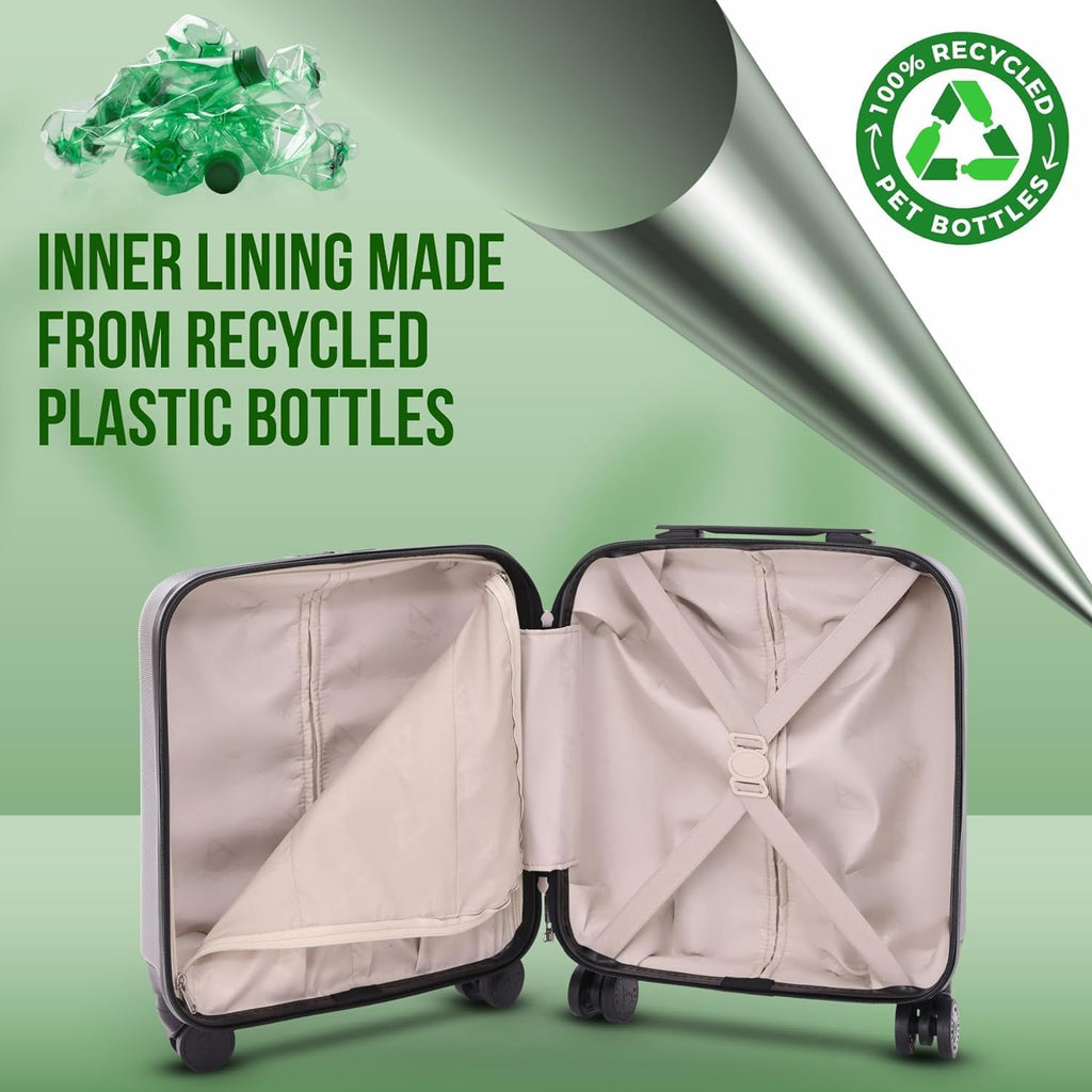 Aerolite 45x36x20cm easyJet Maximum Cabin Carry On Suitcase With 8 Ult ...