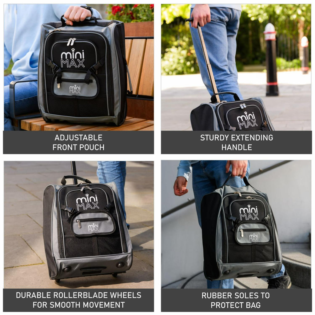 Aerolite MiniMAX Ryanair & Wizz Air 40x30x20 Maximum Size Cabin Hand L ...