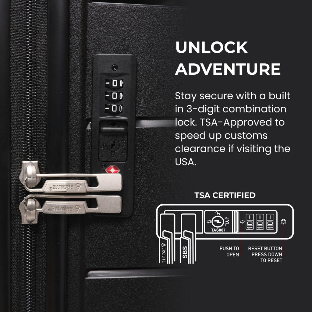 Aerolite Premium PP 2-Piece Luggage Set, Lightweight Polypropylene Har ...