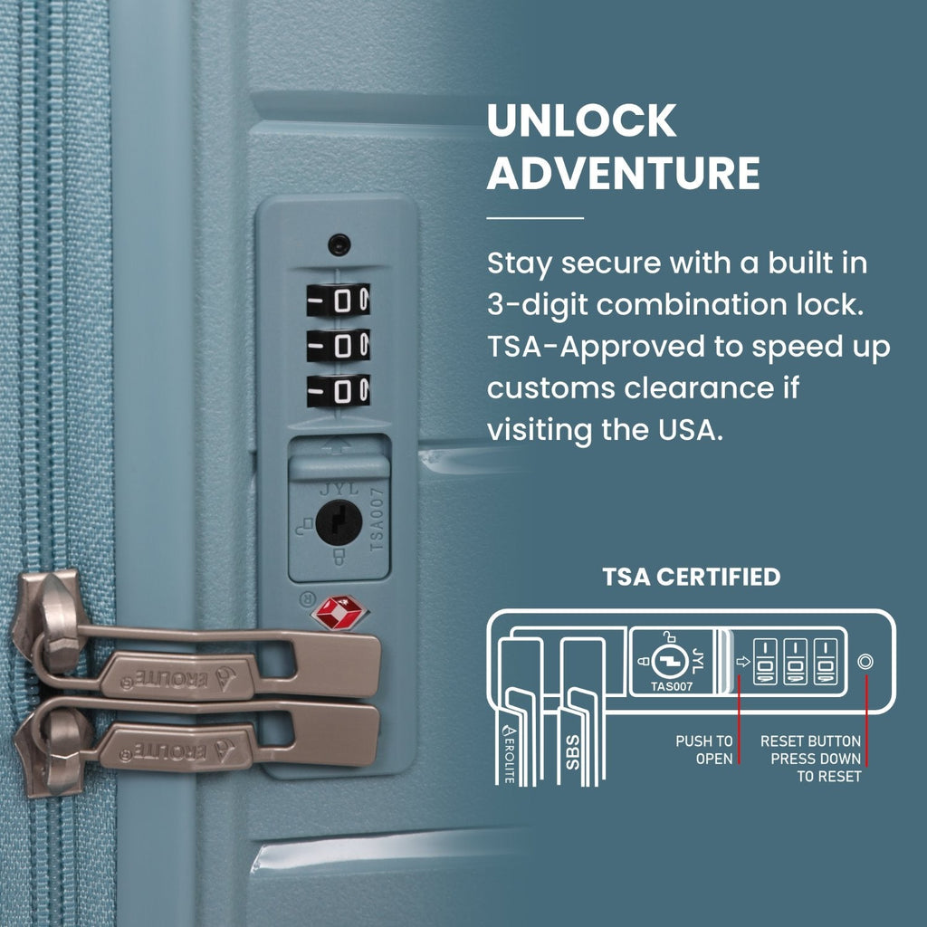 Aerolite Premium PP 2-Piece Luggage Set, Lightweight Polypropylene Har ...