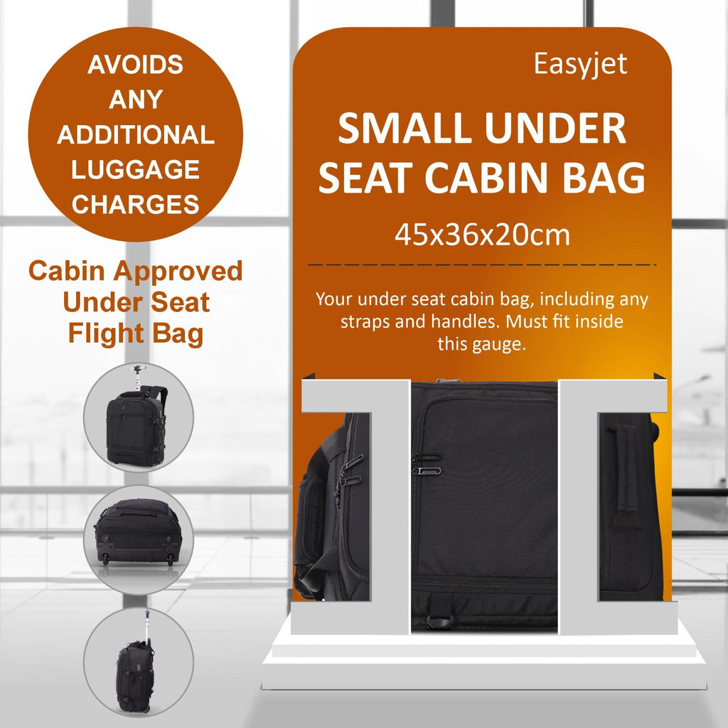 Aerolite 45x36x20cm Easyjet Maximum Size Premium Backpack Trolley Bag ...