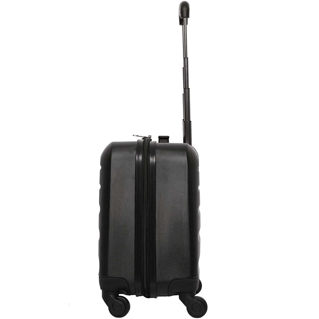 Aerolite Hard Shell Rolling Padded Laptop Case Bag on 4 Wheels - Fits ...